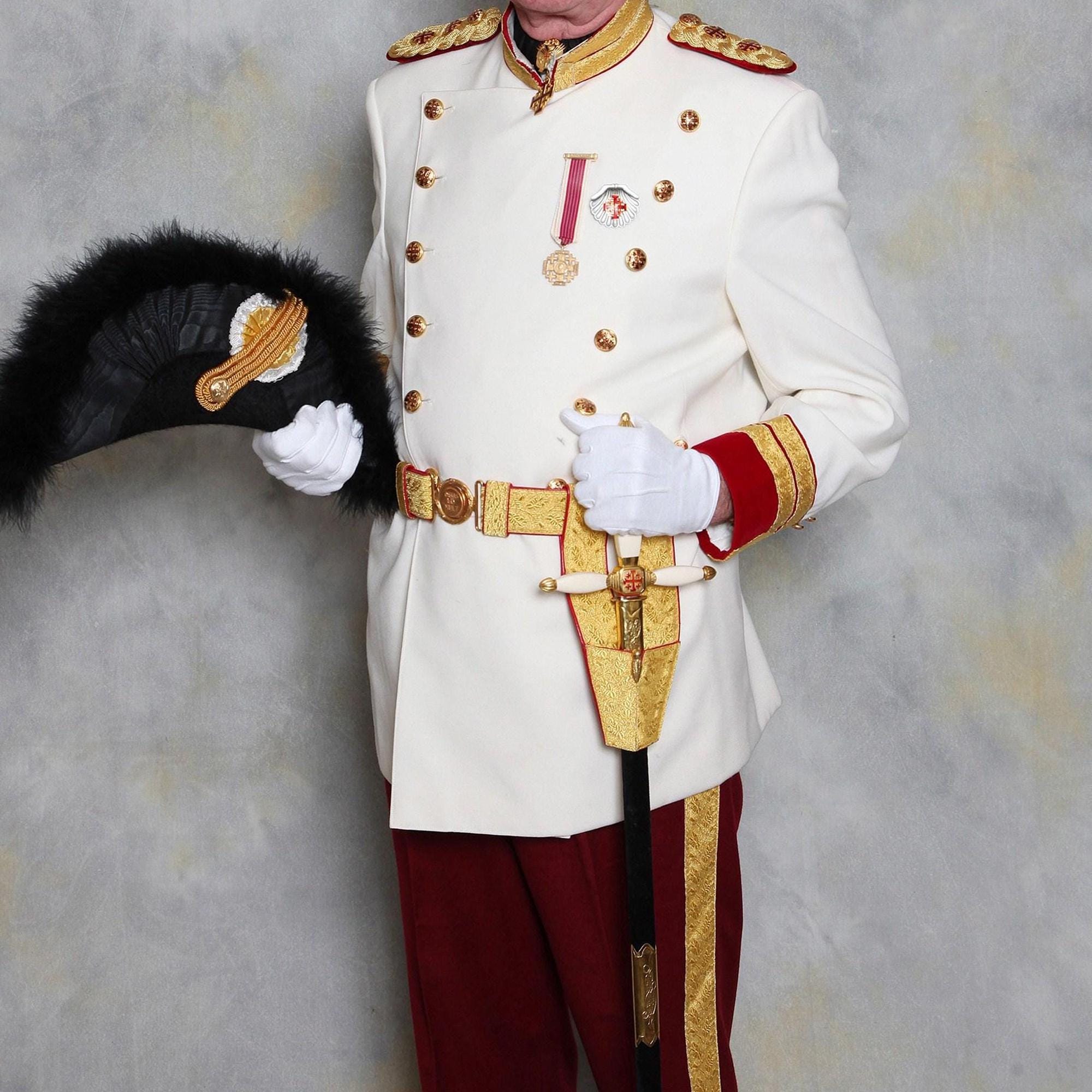 Imperial Regiment Jacket, White Wool Emperor Uniform, Military Officer ...