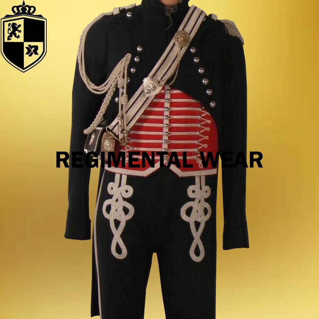 Black Wool Chasseurs of the Guard Uniform, Napoleonic Officer Military ...