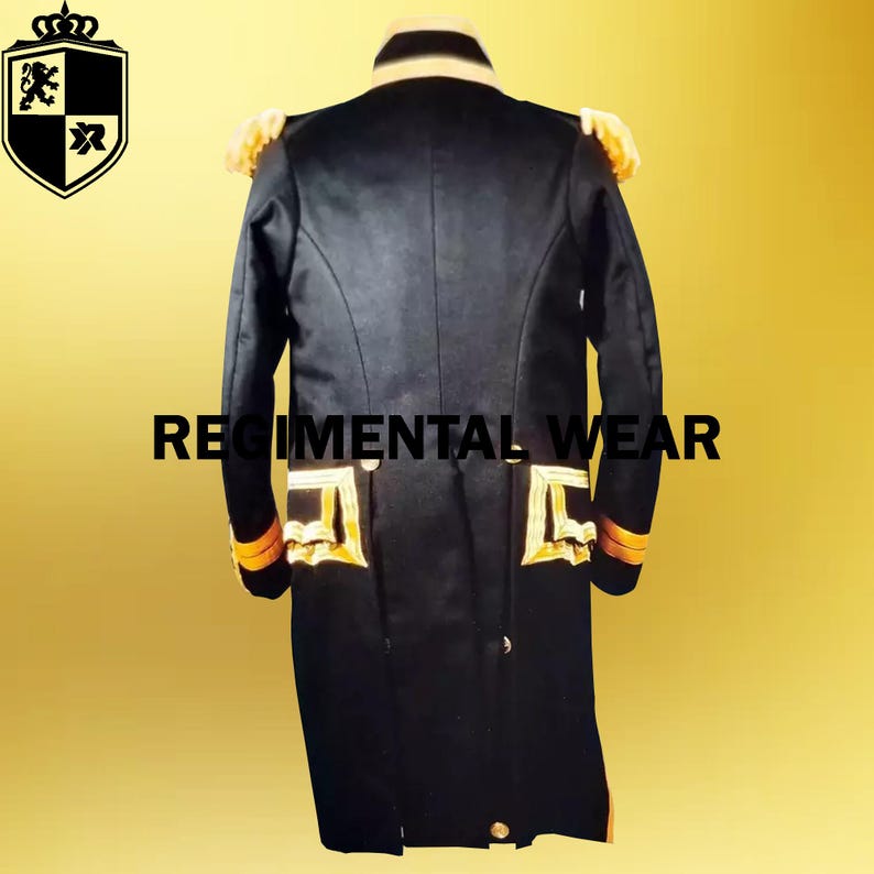 Royal Naval Tailcoat: 1812 British Navy Blue Wool Jacket - Etsy