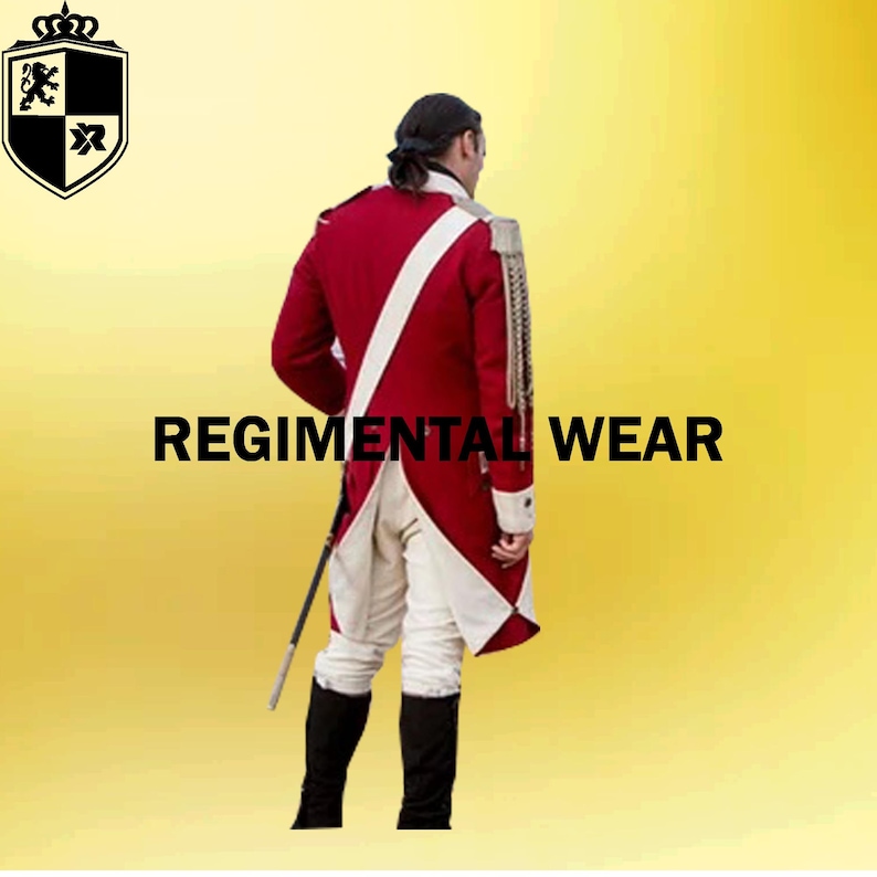 New Red British Regimental Uniform, Colonial Hussar Uniform, British ...