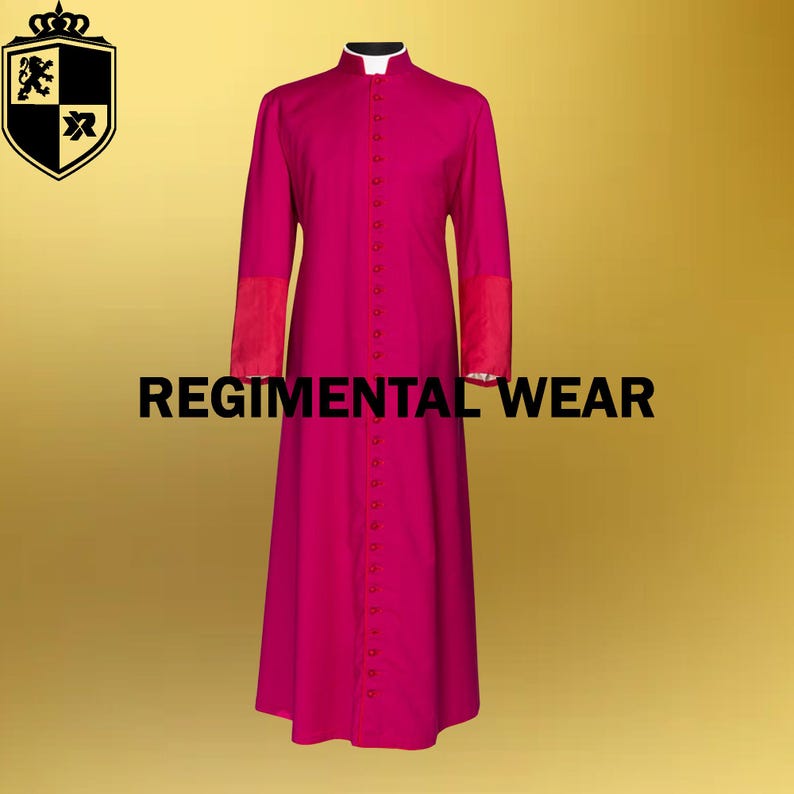 Catholic Priest Cassock, Clergy Cassock, Traditional Clergy Vestment ...