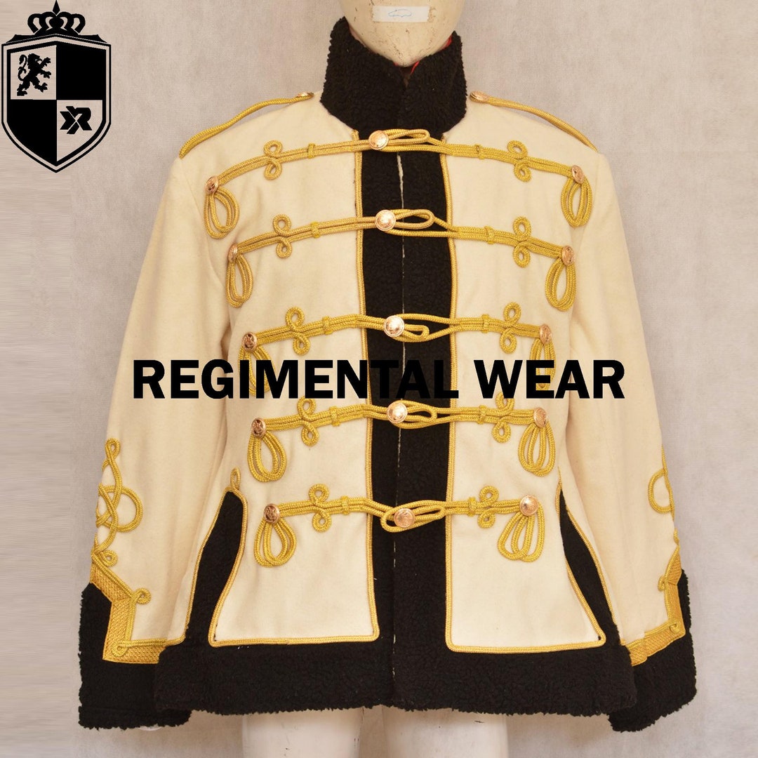 New Men Prussian Hussars Pelisse Jacket, Colonel of the 5th Regiment of ...