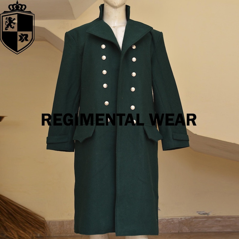 New Men's Victorian Overcoat, Military Frock Coat, Riding Frockcoat ...