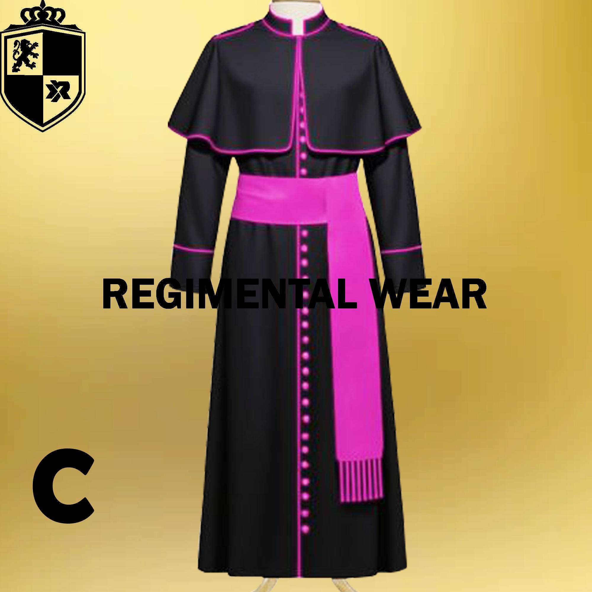 Black Tropical Clergy Robe: Roman Catholic Priest Cassock Vestment - Etsy