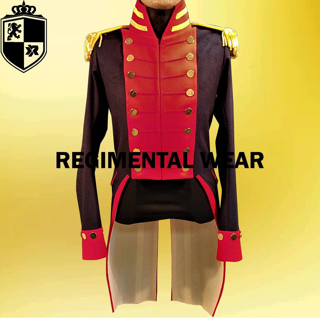 19th Century Regiment Jacket, Militia Major Officer Jacket, General ...