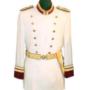 Imperial Regiment Jacket : White Wool Military Officer Tunic - Etsy