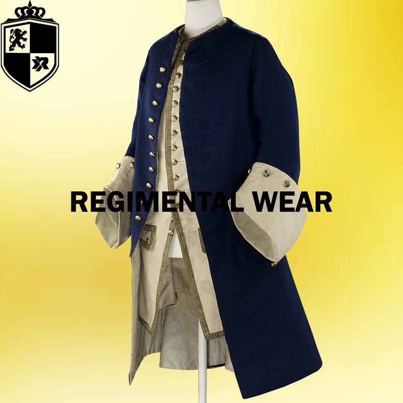 18th Naval Frockcoat, Midshipman Frockcoat, Lieutenant of the Mid-18th ...
