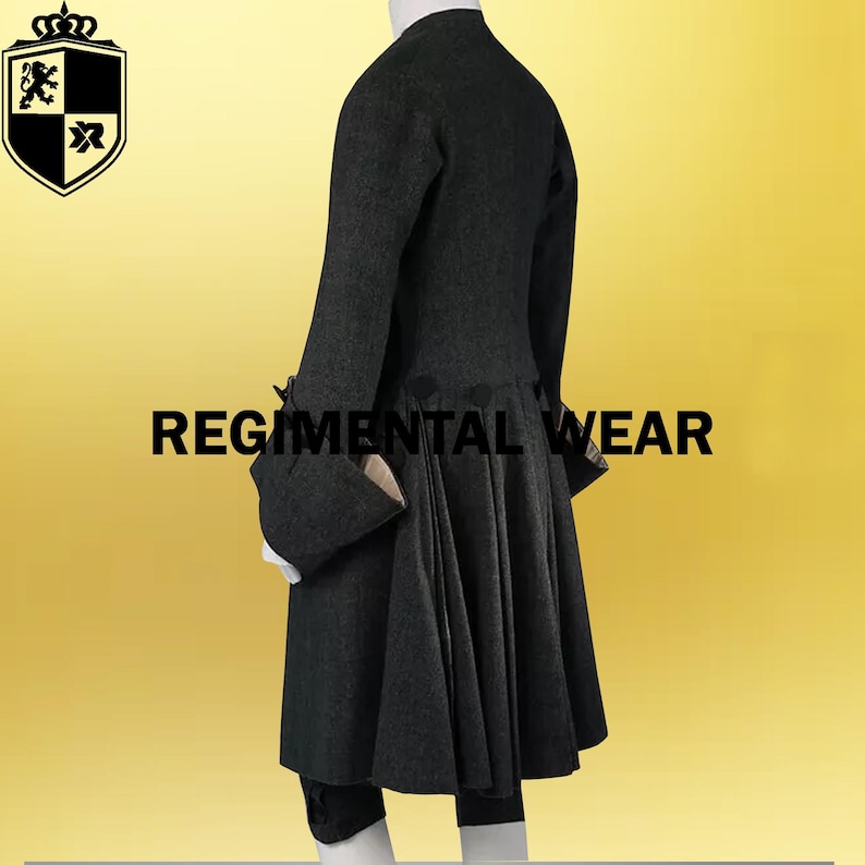 Men 18th Century Frock Coat Colonial Dress, Bridgeton Frock Coat ...