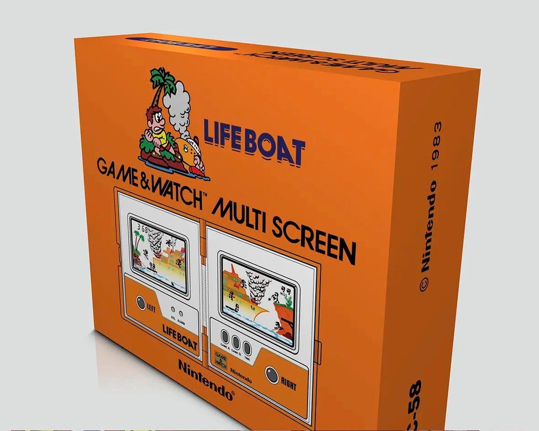 Game & Watch Lifeboat 1983 Replacement Box Instructions Inner Tray - Etsy