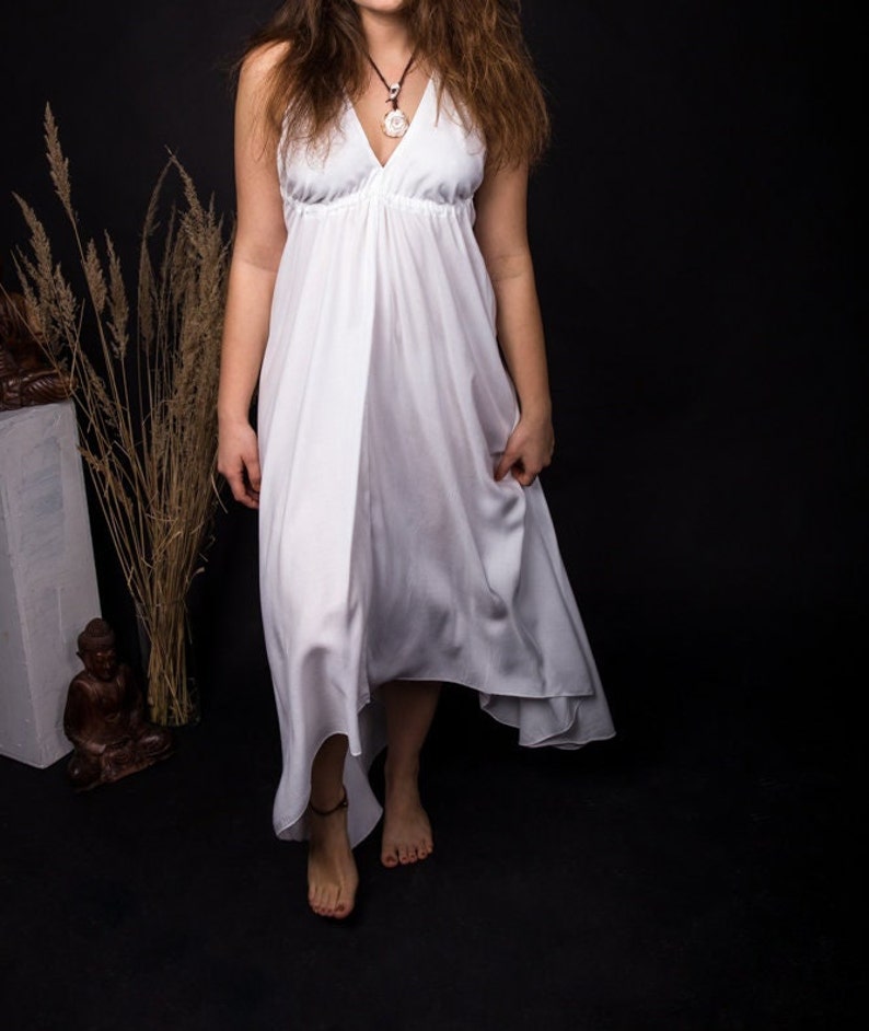 Women Backless Dress Boho Dress Spring Summer Dress Minimalist Dress - Etsy