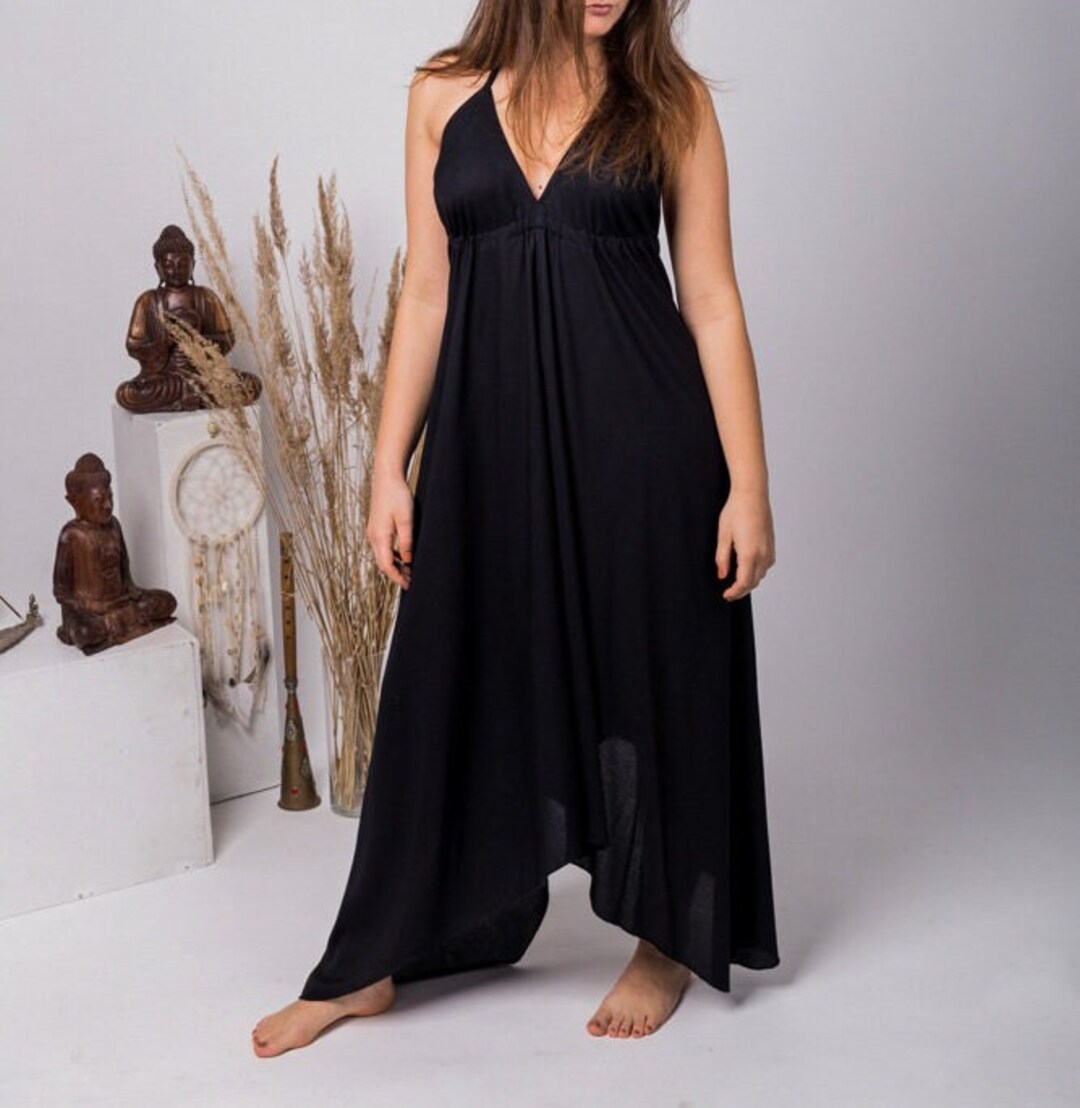 Women Backless Dress Boho Dress Spring Summer Dress Minimalist Dress - Etsy