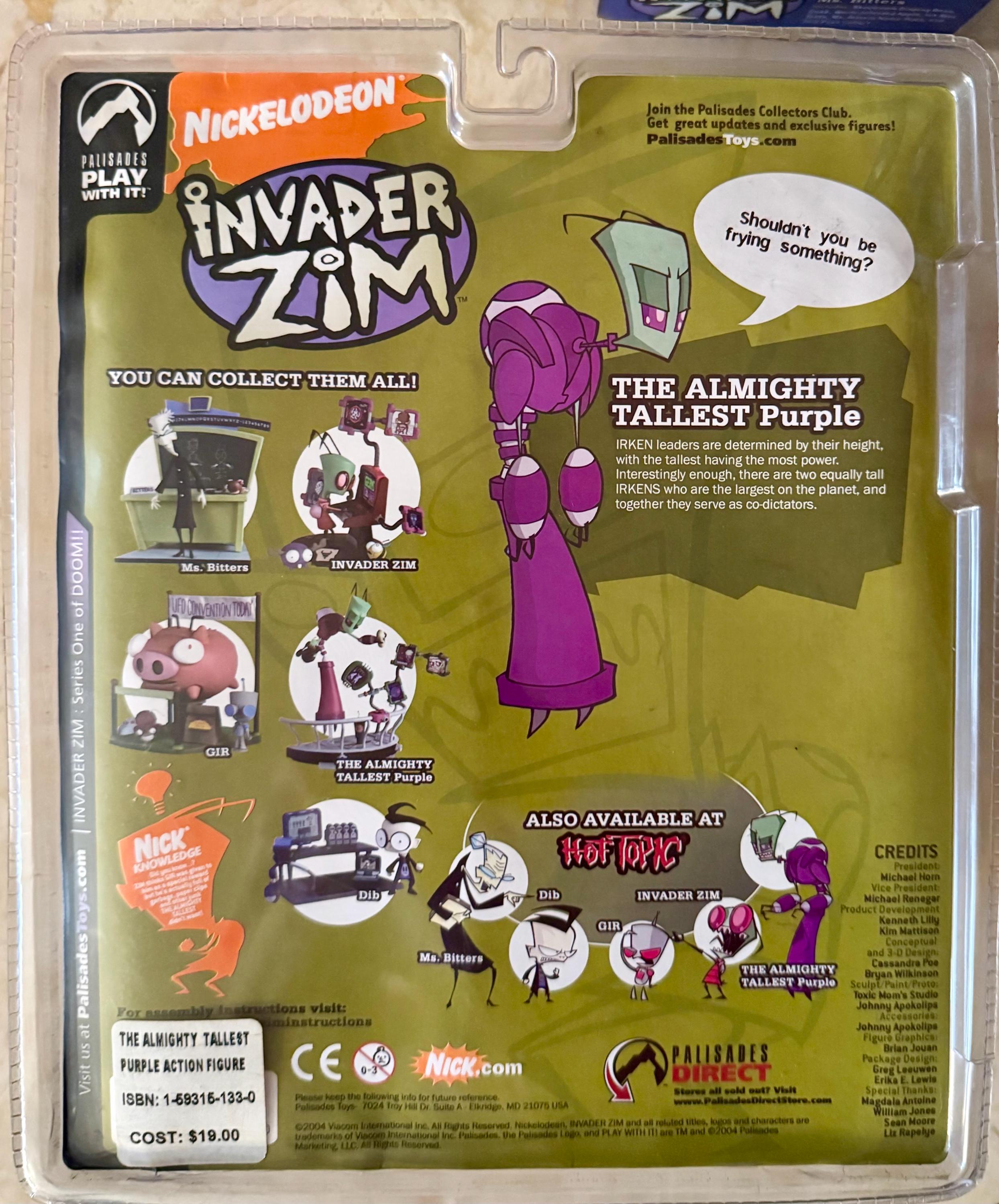 Invader Zim: the Almighty Tallest Purple, Action Figure Series 1 ...