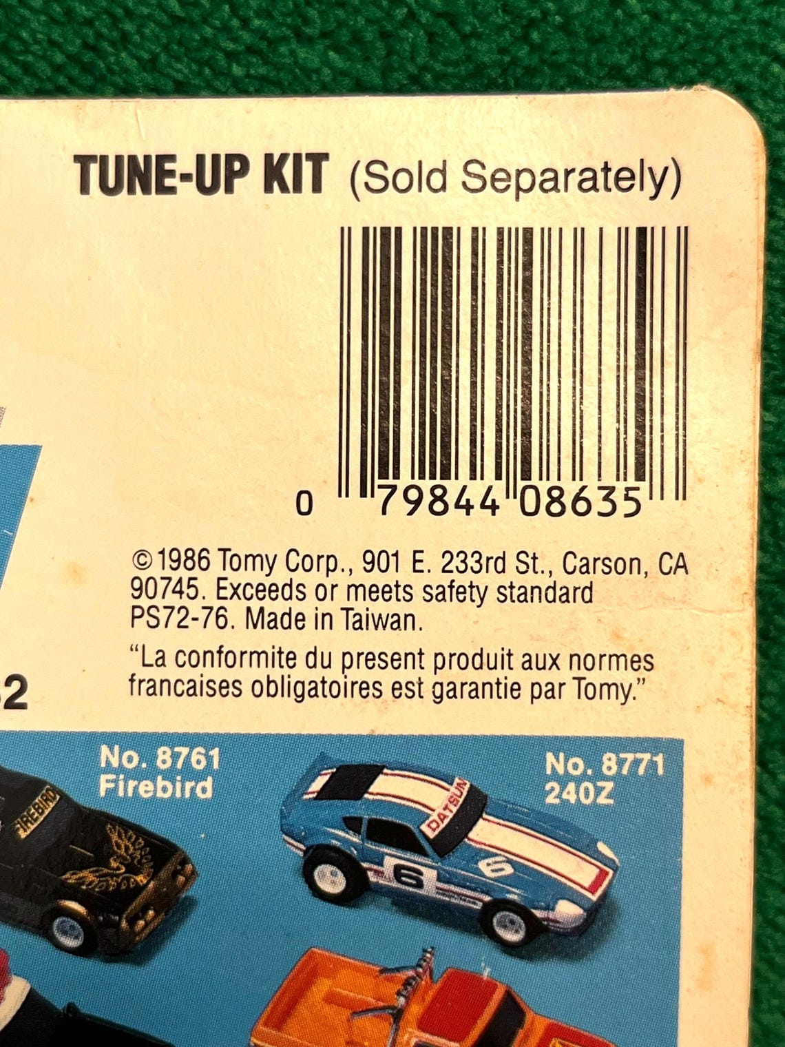 TOMY Aurora AFX Turbo Slot Car #2 Electric Racing 1986 No. 8635 ...