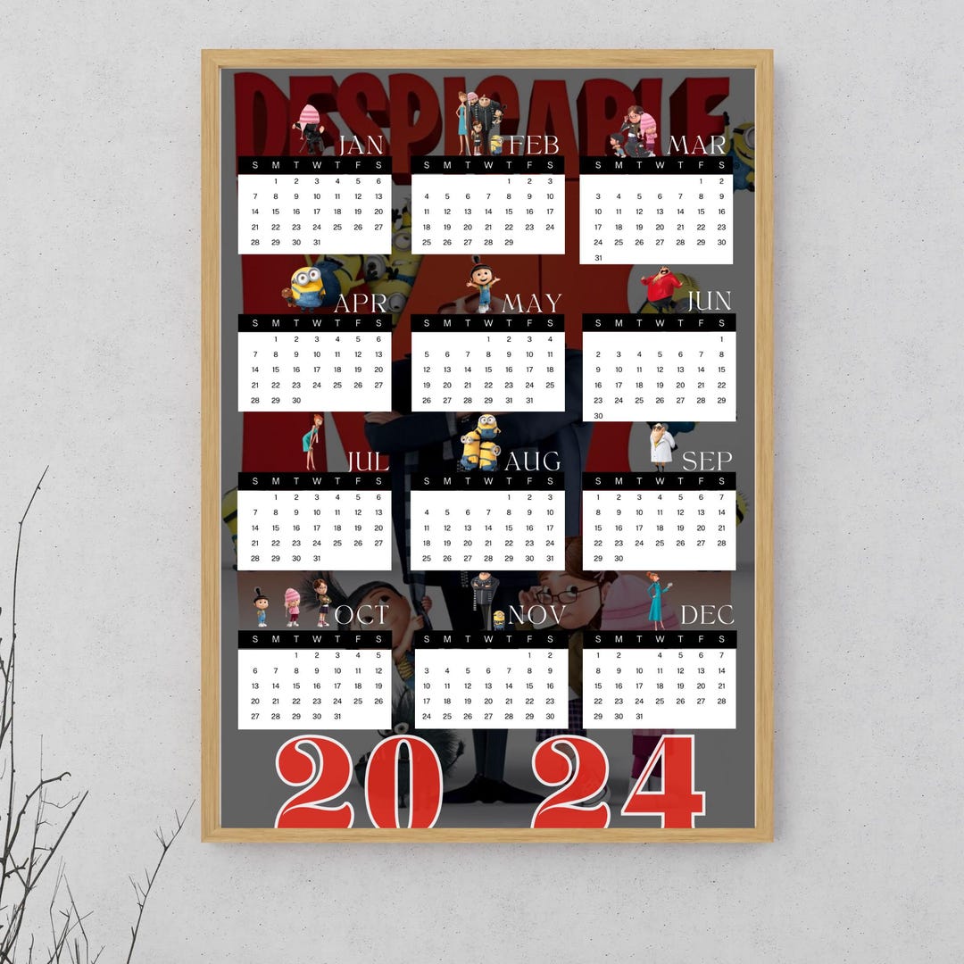 Despicable Me Calendar 2024-2025: Minions, Mischief, and Memes Minion ...