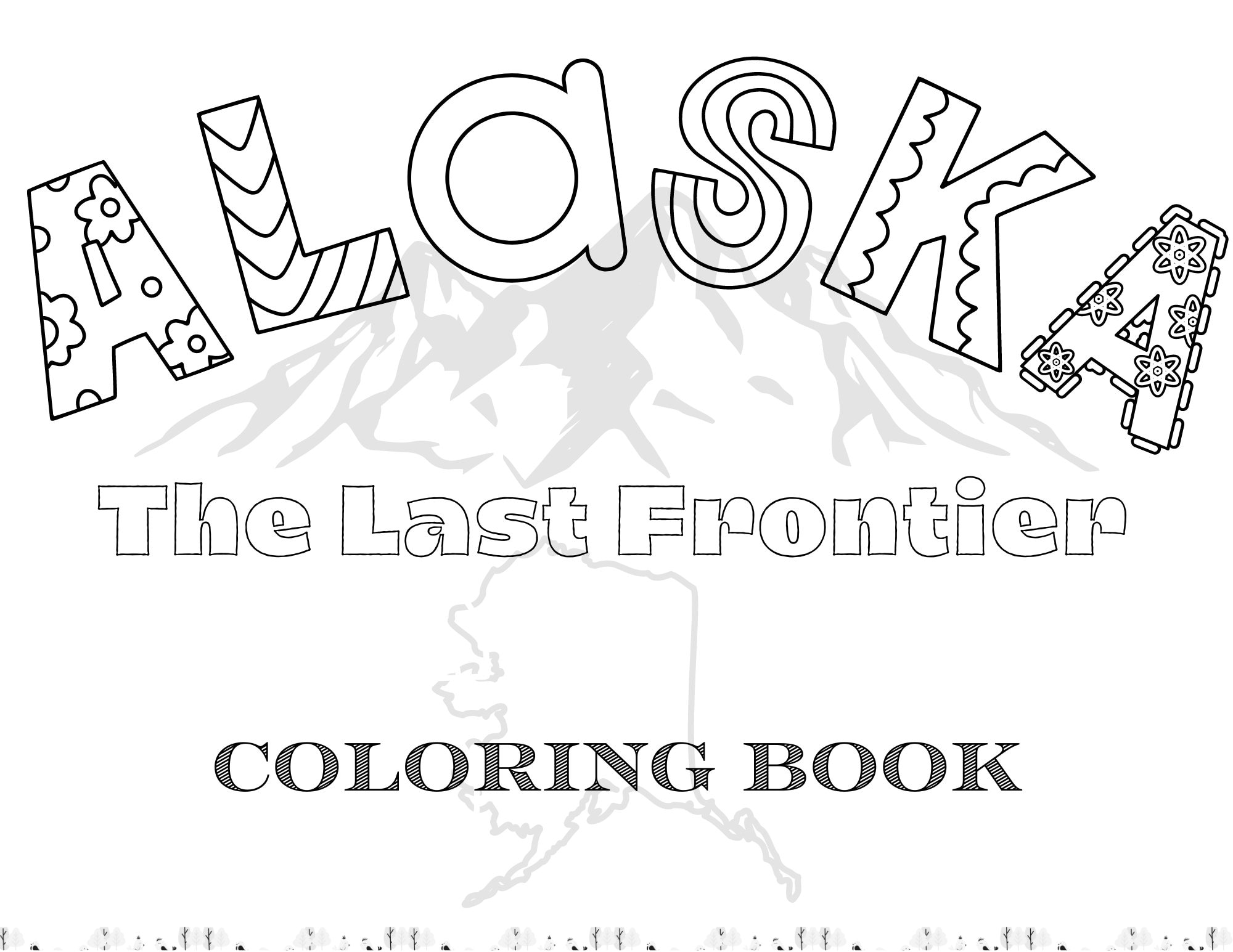 Alaska Coloring Book the Last Frontier Coloring Book for Kids Alaska ...