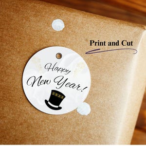 Happy New Year Gift Tags | Printable Gift Tags Set | Instant Download ...