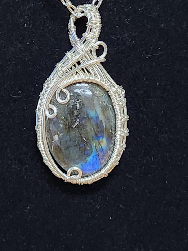 Wire Wrapped Stone Pendant - Etsy
