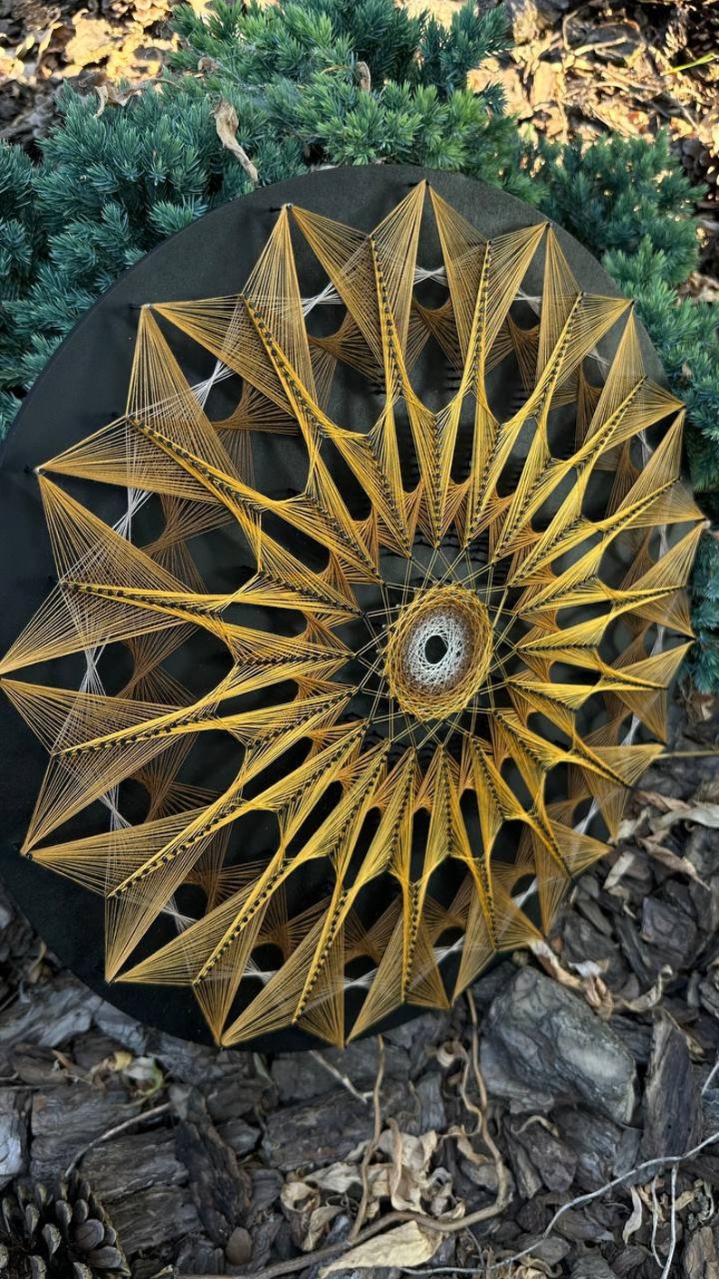 3D Mandala String Art Painting Handmade Prosperity Office Design Wall ...