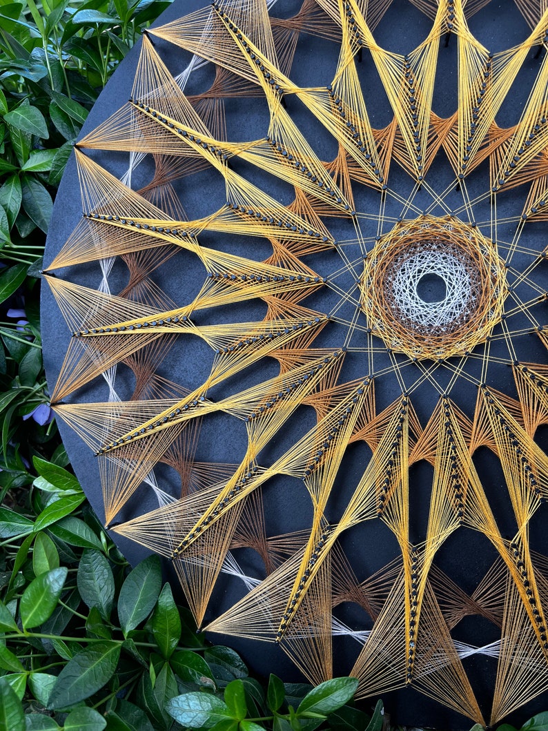 3D Mandala String Art Painting Handmade Prosperity Office Design Wall ...