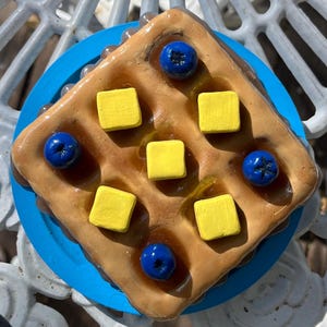 Waffle Tic Tac Toe Board - Etsy