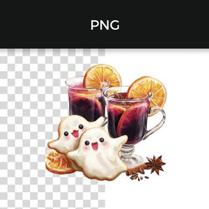 Halloween Food Clipart Bundle: Spooky Watercolor Treats (31 PNG, 300 ...