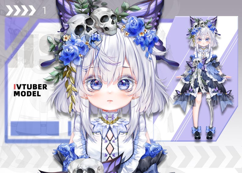 Custom Vtuber Model Live2d | Full Body / Half Body/bust-up | Anime ...