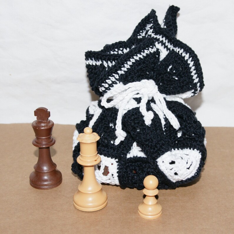 Granny Square Chessboard Crochet Pattern by Delphinescrochets Digital ...