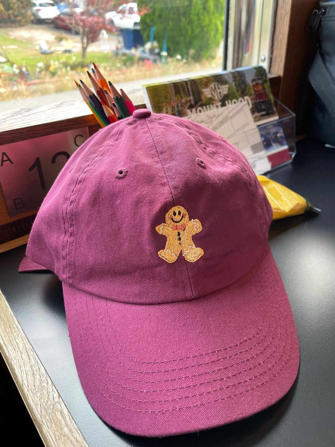 Gingerbread Cookie Embroidered Baseball Cap, Festive Christmas Hat - Etsy
