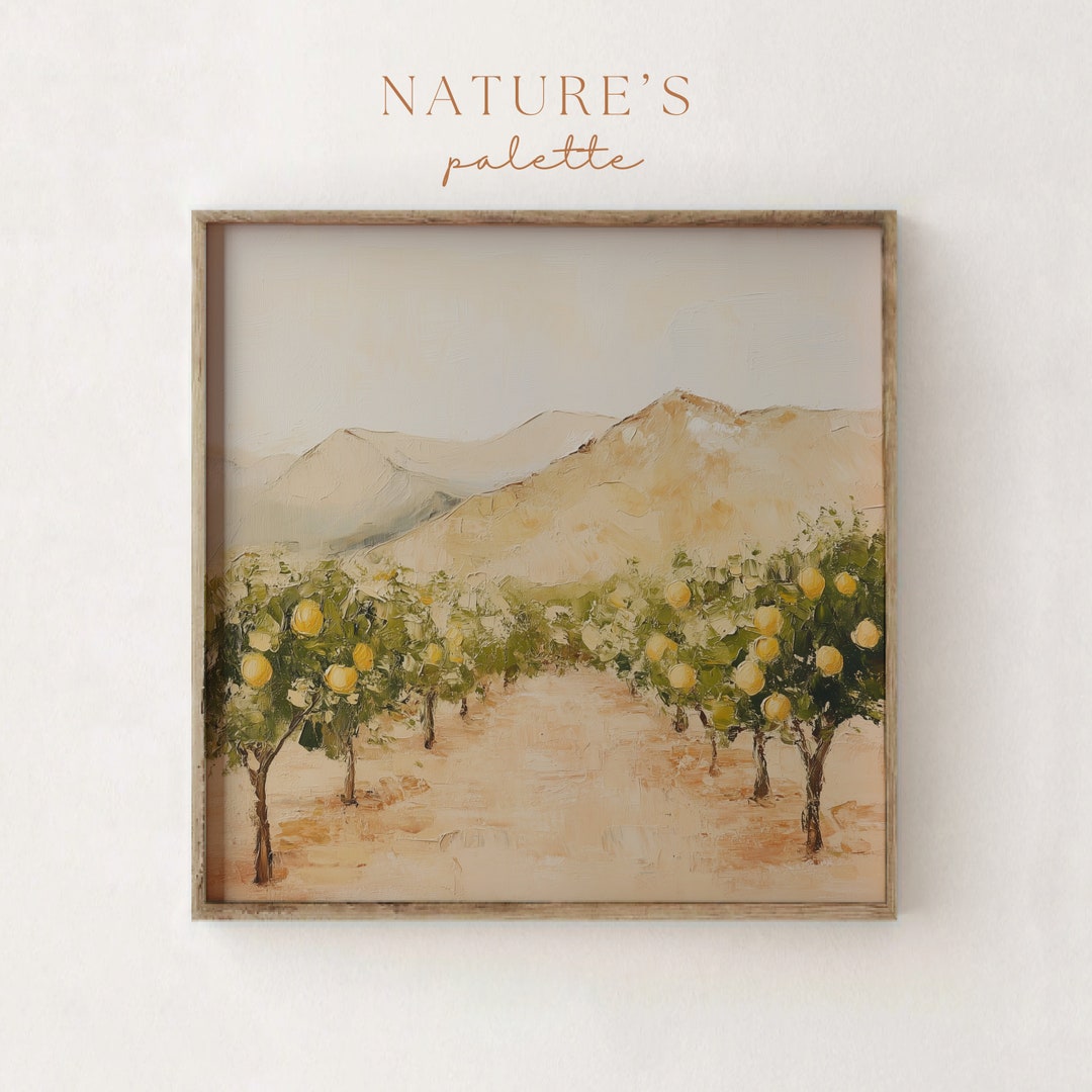 Digital File Instant Download Printable Lemon Orchard Home Decor and ...