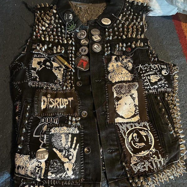 Punk Vest - Etsy