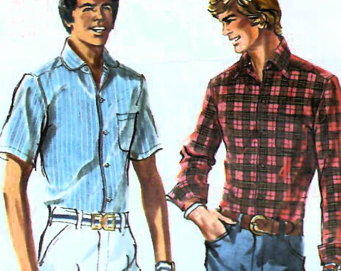 1960s Simplicity 8006 Vintage Sewing Pattern Meditation Shirt, Guru ...