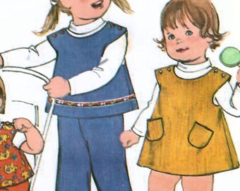 1950s Simplicity 4364 Vintage Sewing Pattern Toddler Sunsuit, Playsuit ...