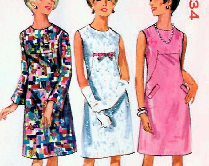 1960s Simplicity 7544 UNCUT Vintage Sewing Pattern Misses Cape, A-line ...