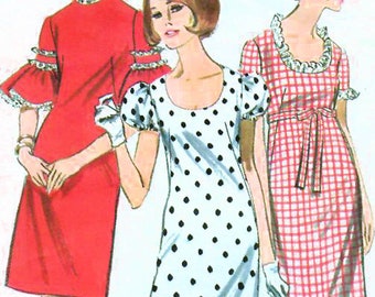 1960s Butterick 5533 UNCUT Vintage Sewing Pattern Misses Mini Dress ...