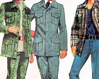 1970s Mccall's 5743 UNCUT Vintage Sewing Pattern Designer John Weitz ...