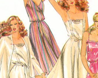 1980s Butterick 5895 UNCUT Vintage Sewing Pattern Misses Formal Dress ...