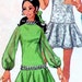 1970s Simplicity 8806 Vintage Sewing Pattern Drop Waist Dress, Mini ...