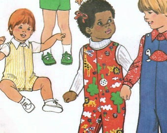 1950s Simplicity 4364 Vintage Sewing Pattern Toddler Sunsuit, Playsuit ...