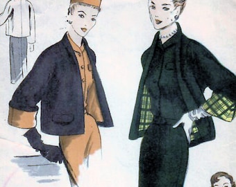 1950s Simplicity 4297 Vintage Sewing Pattern One-piece Dress ...