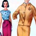 1950s Simplicity 2637 Vintage Sewing Pattern Junior and Misses Pencil ...