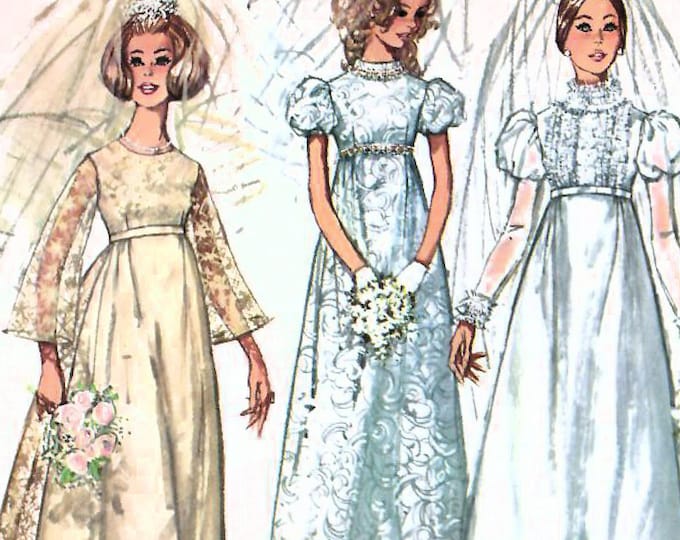 1970s Simplicity 9826 Vintage Sewing Pattern Misses' Bridal Headpieces ...
