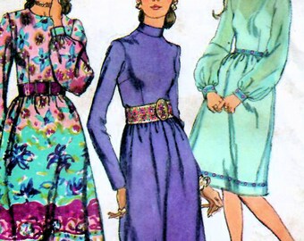 1960s Mail Order 8233 UNCUT Vintage Sewing Pattern Button Front Dress, Fit and Flare Dress Half ...