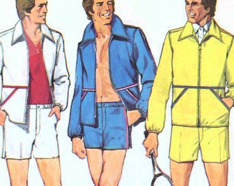 1980s Simplicity 6630 UNCUT Vintage Sewing Pattern Men's Casual Shirt ...