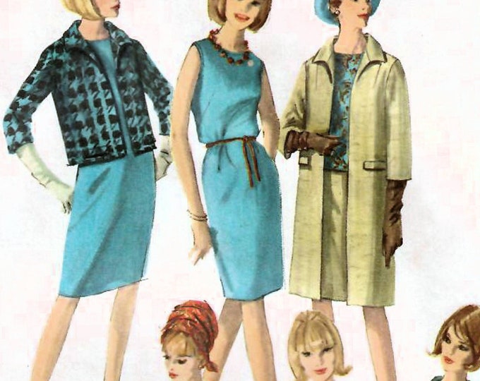 1960s Simplicity 4892 Vintage Sewing Pattern Misses' Wedding Dress Size ...