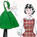 1950s Advance 9162 Vintage Sewing Pattern Full Skirt Jumper, Princess ...