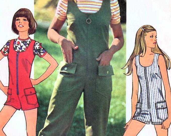 1970s Simplicity 8806 Vintage Sewing Pattern Drop Waist Dress, Mini ...