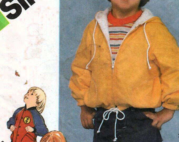 1980s Simplicity 9819 UNCUT Vintage Sewing Pattern Child Boy Girl ...