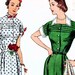 1950s Simplicity 8404 Vintage Sewing Pattern Misses Two Piece Dress ...