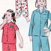 1940s Simplicity 1300 Vintage Sewing Pattern Misses Short Sleeper ...