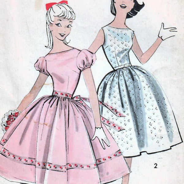 1950s Party Dress - Etsy